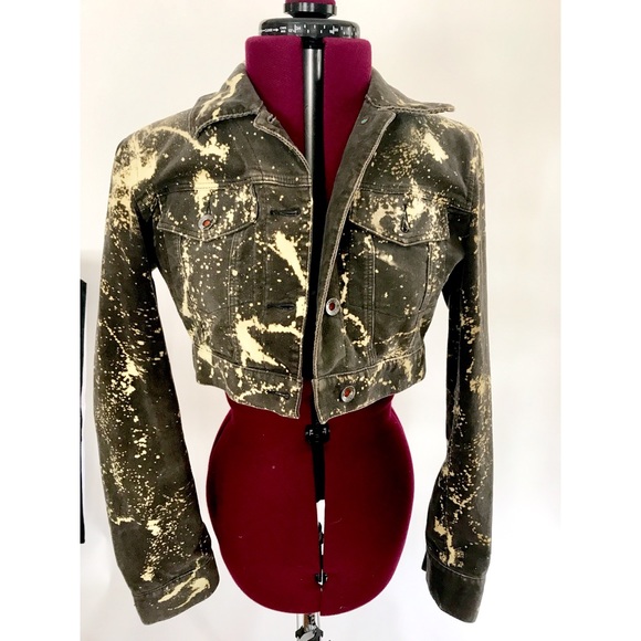 Express | Jackets & Coats | Express Bleach Gray Corduroy Crop Jean ...